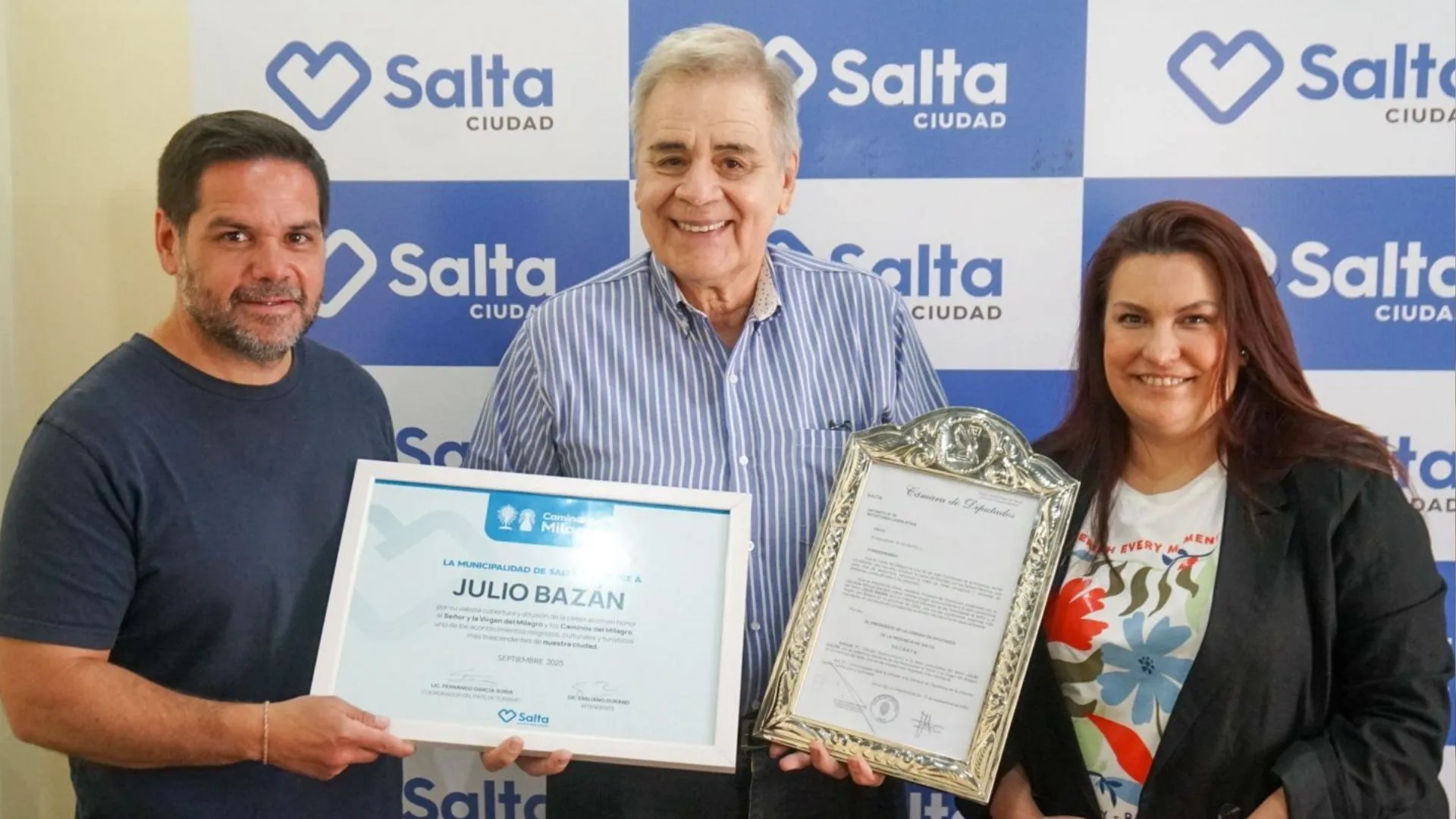 Muy merecido: doble reconocimiento al periodista Julio Bazán por su ...